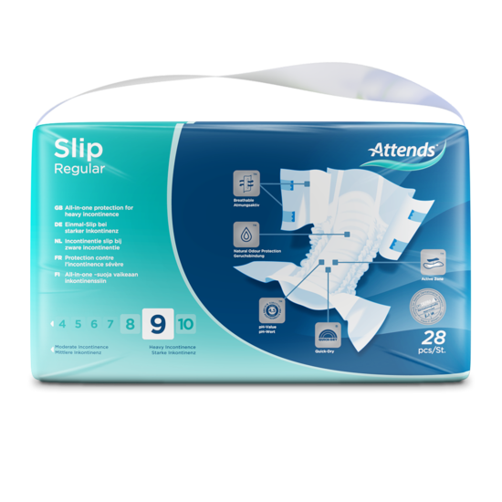 Attends - סליפ חיתולים למבוגרים מידה M9 - רגולר - 28 חיתולים – עולם בטבע